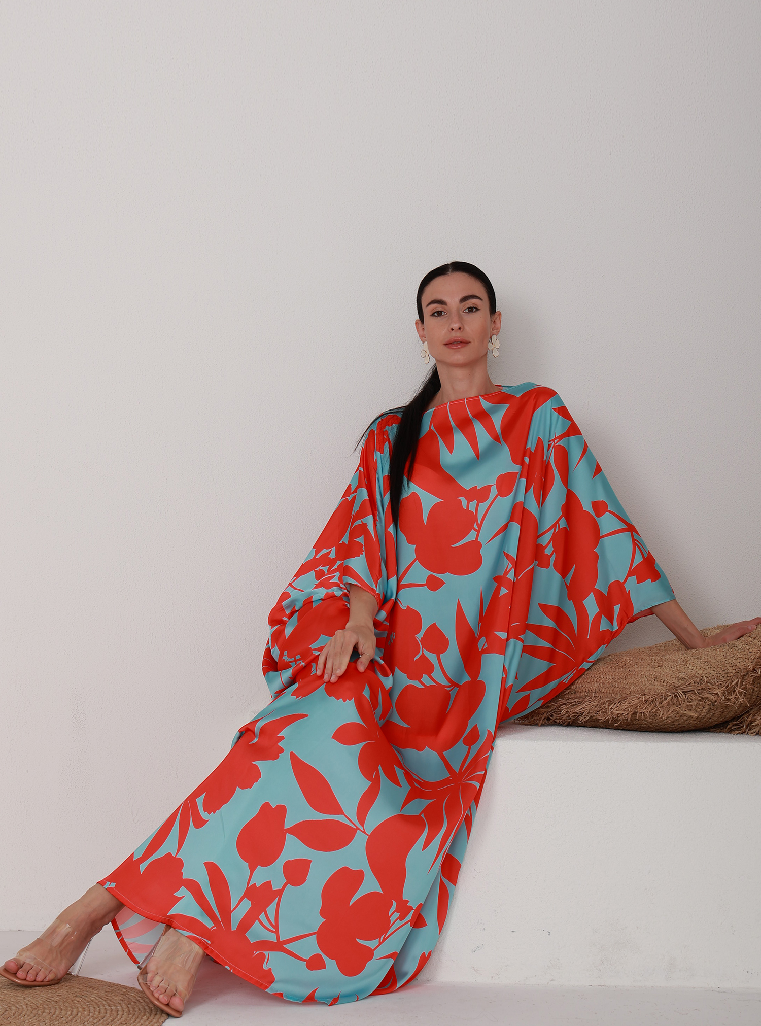Muhra Kaftan Muhra kaftan features a loose and flowy silhouette, with a ...