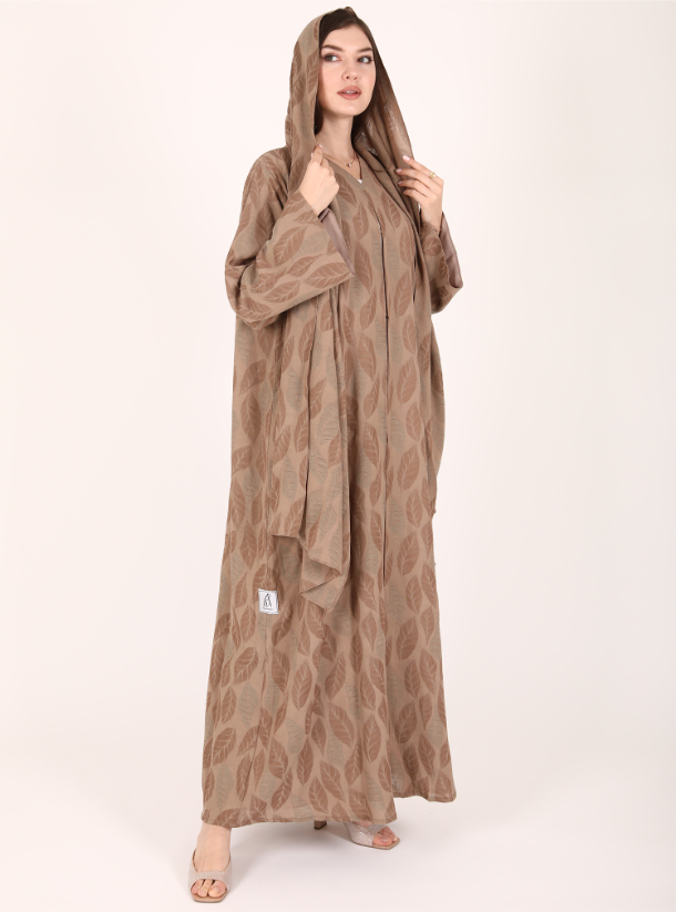 HOPE X ABAYA Linen Korean with tree leaves Shiela included Abayas from ...