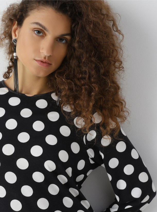 Lia Berti Polka dot midi dress Dresses from Zafaa at Boksha