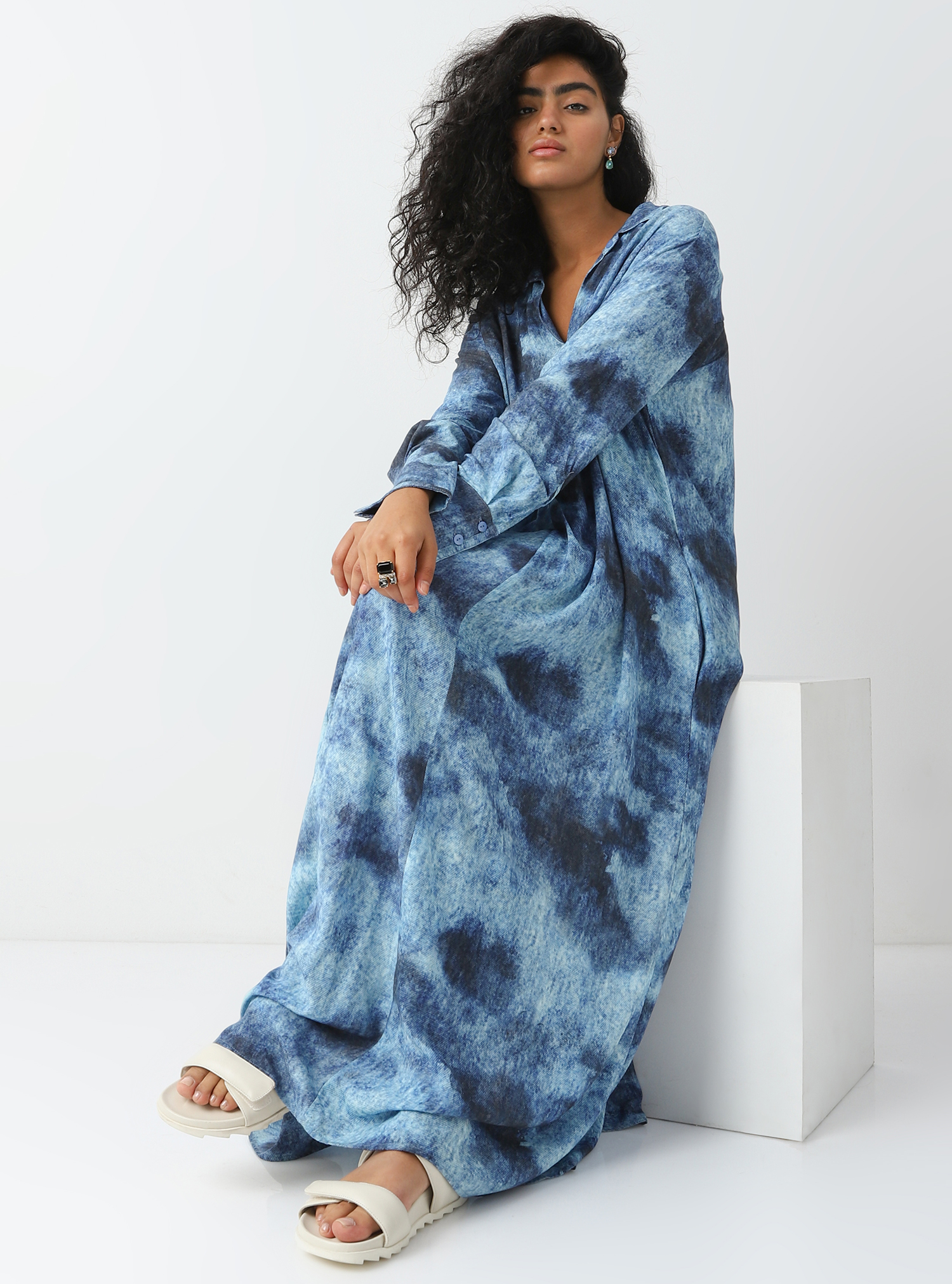 Mitica Luna Loose fit maxi dress Dresses from Zafaa at Boksha