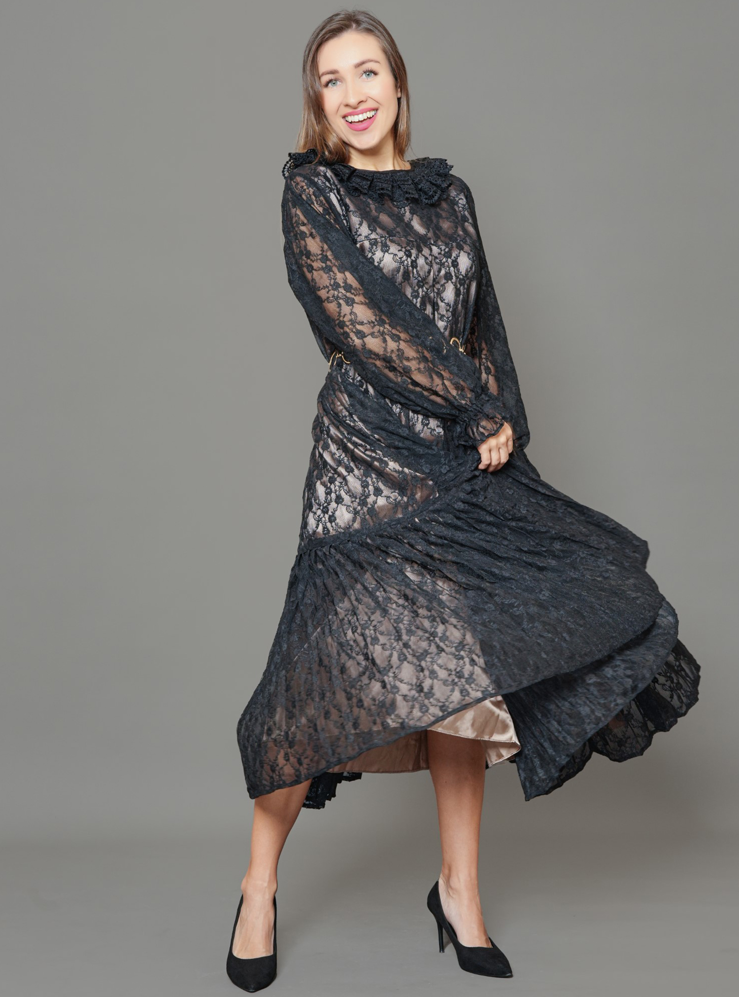 Black Net Dress Black Net Day-to-Night Dress exudes timeless elegance ...