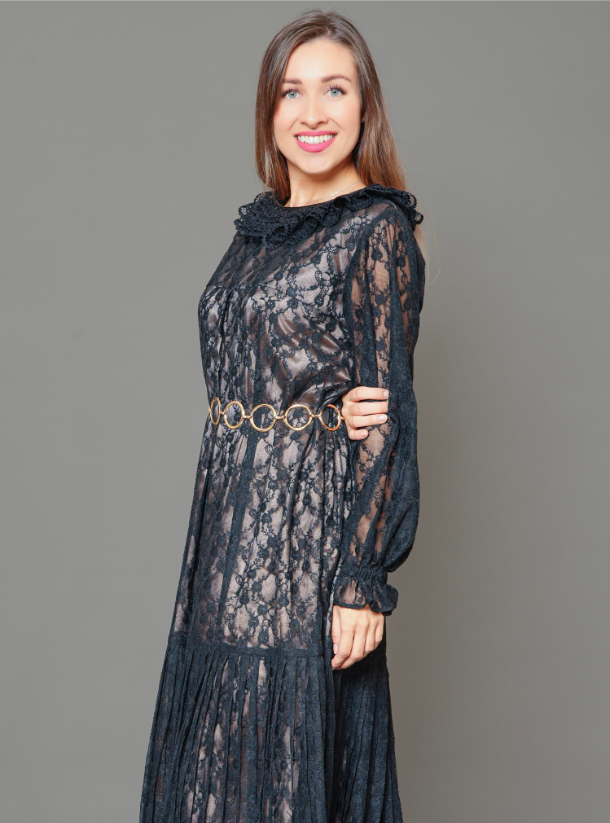 Black Net Dress Black Net Day-to-Night Dress exudes timeless elegance ...