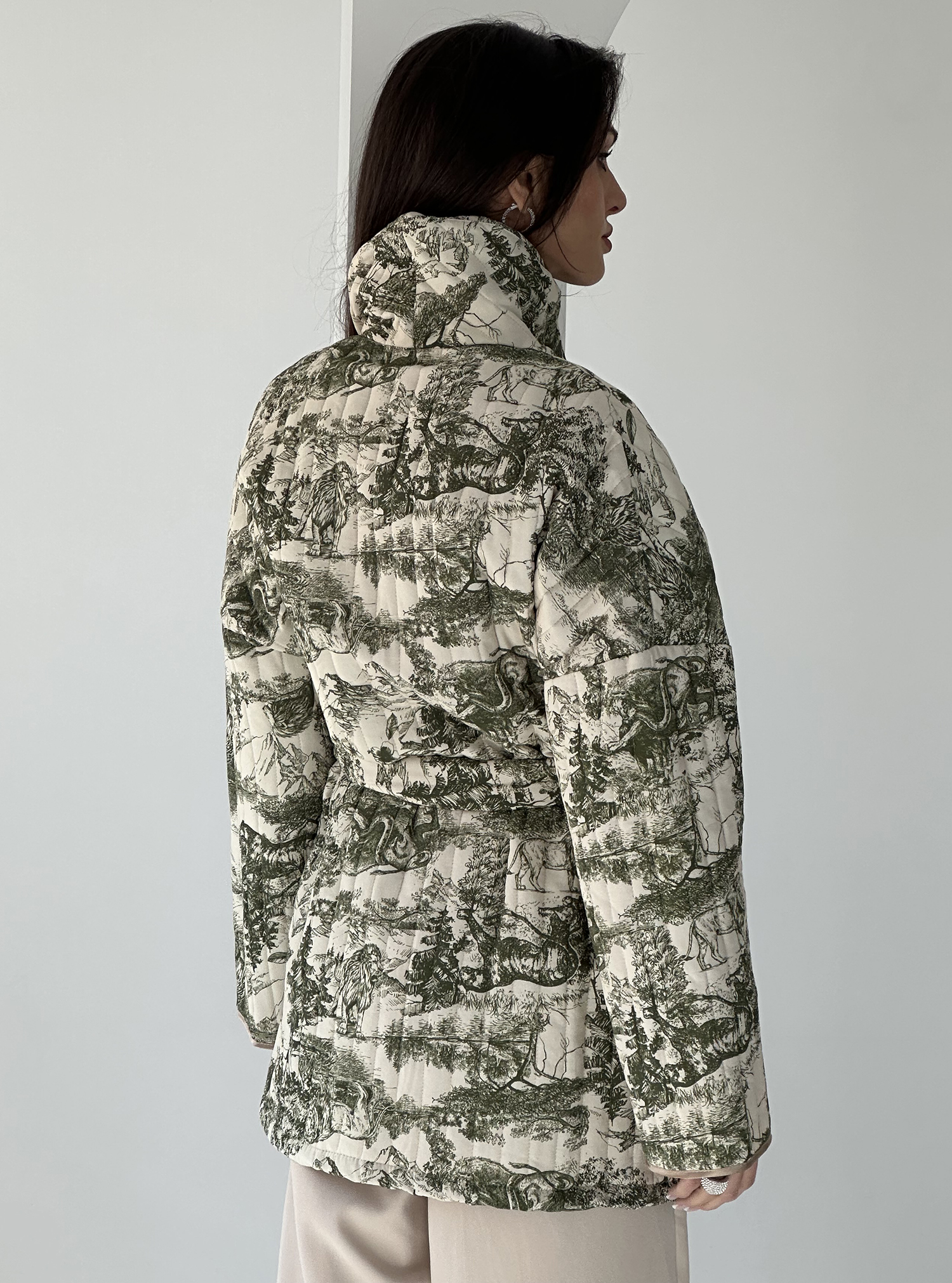 Toile de Jouy Beautiful quilted jacket with Toile de Jouy print Travel ...