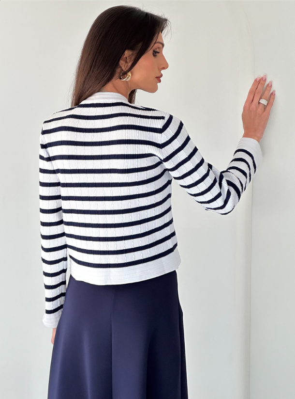 Nautical Set Beautiful striped top with golden buttons matched with a ...