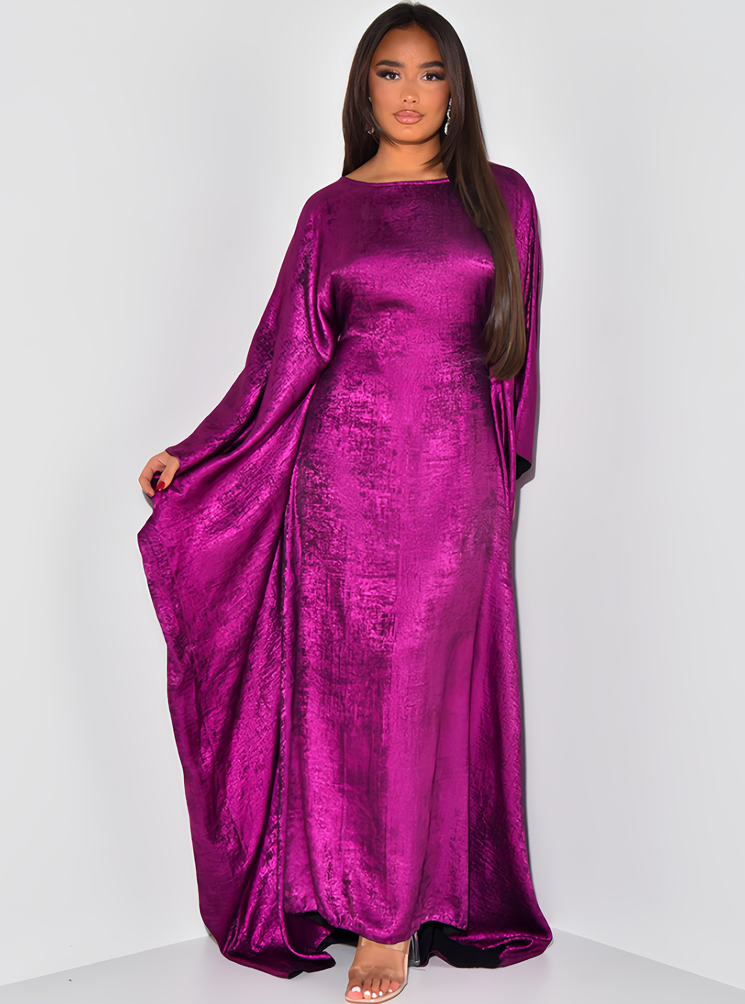 FAB063 Metallic cape dress Dresses from Fabriqué at Boksha