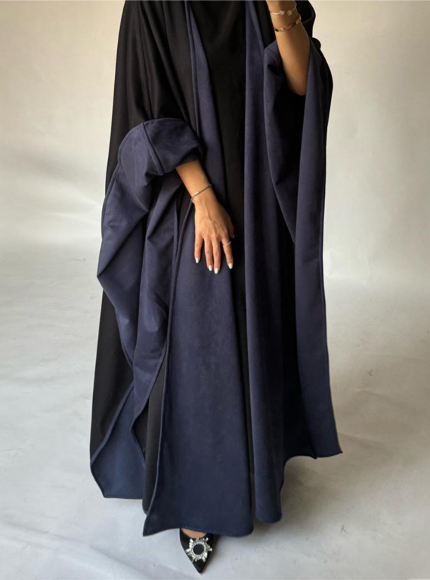 ReversibleShaal Black and Blue Double Sided Winter Shamwa Shaal. The ...