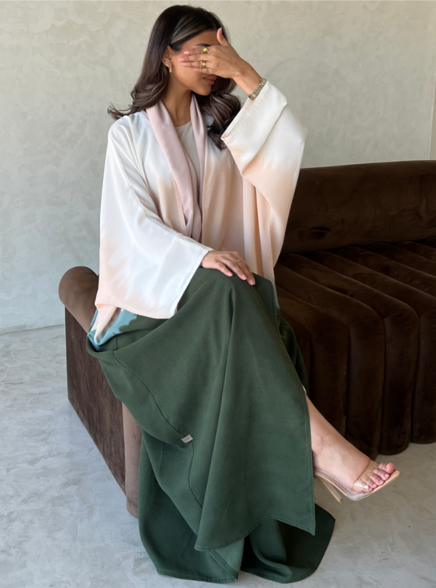 MEI286 Waves in Reef Green Abayas from Mei at Boksha