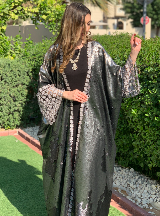 Bling silver Royal bling silver bisht with an elegant embroidery on the ...