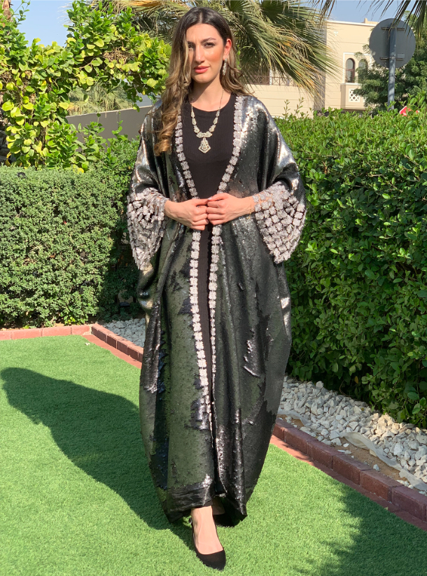 Bling silver Royal bling silver bisht with an elegant embroidery on the ...