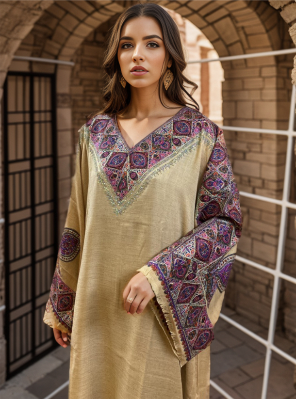 Pashmina Kaftan Free-Size Pashmina Ghatra inspired Shal farasha Kaftans ...