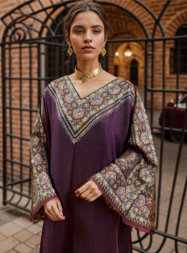 Shal farasha Free-Size Pashmina Ghatra inspired Shal farasha Kaftans ...