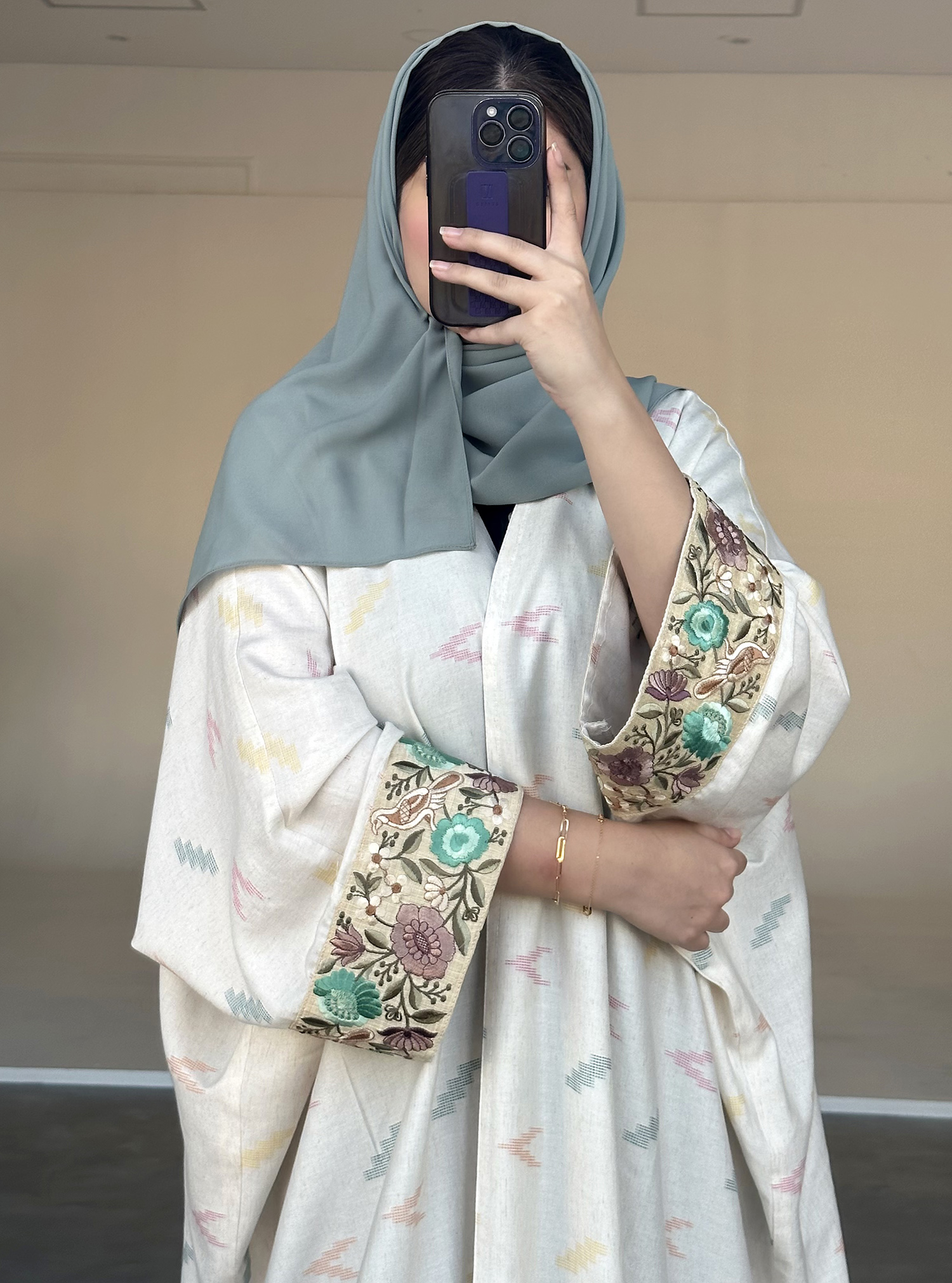 Tiffany Patterned abaya with tiffany touch Abayas from Leil Abayas at ...