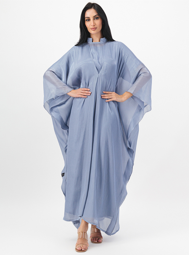 Blue Shimmer The icy blue kaftaan with bat wing style cut Kaftans from ...