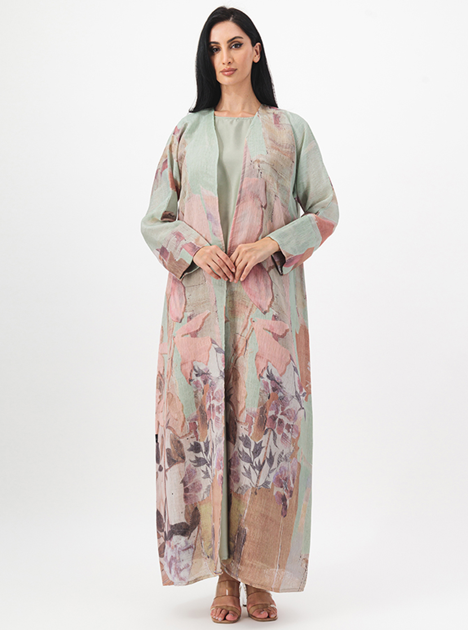Green Abaya 127 Premium colorful printed abaya Abayas from Meem by ...