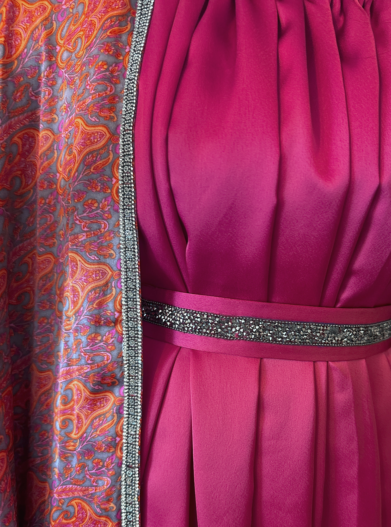 Pink kaftan set 3 piece set of dress, kaftan and belt Kaftans from ...
