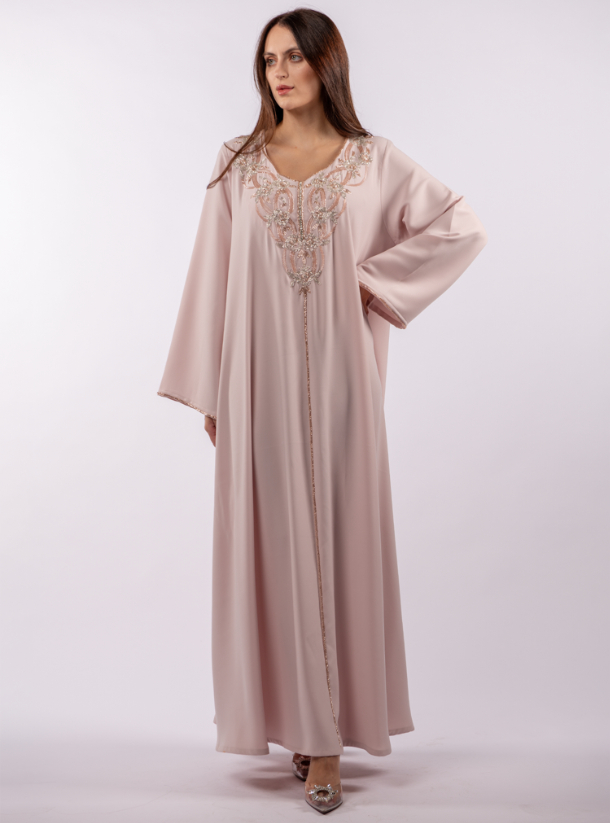 Kaftan0053 Modern kaftan embellished with elegant beads embroidery ...
