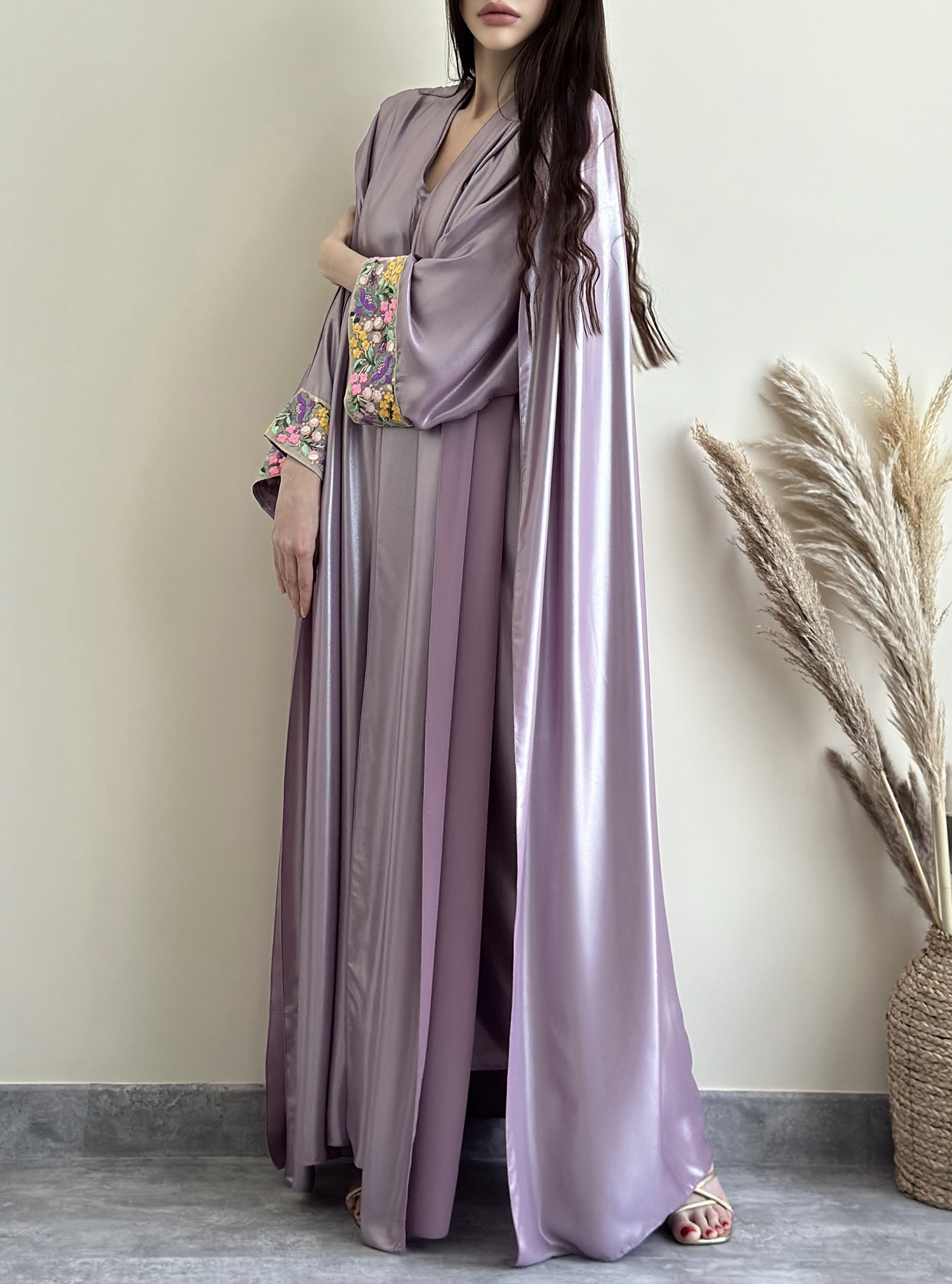 Shimmer cape Shimmer 2 layers cape style kaftan with embroidery on the ...