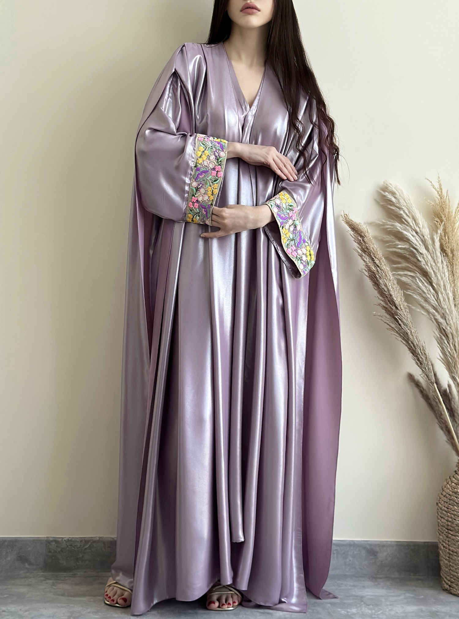 Shimmer cape Shimmer 2 layers cape style kaftan with embroidery on the ...