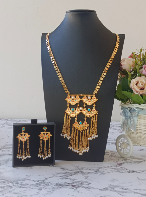 Arabian jewels Beautiful long necklace set. Fashion Jewellery from ...