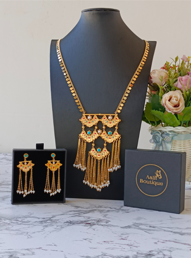 Arabian jewels Beautiful long necklace set. Fashion Jewellery from ...