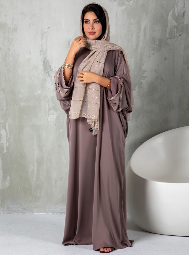 Chic Abaya Chic embroidered abaya with a matching headscarf Abayas from ...