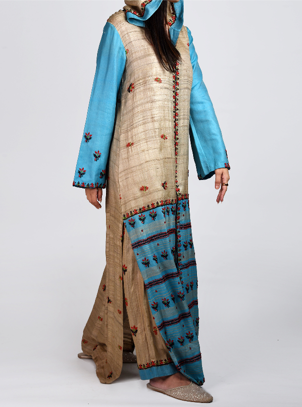 Mystic Nomad Moroccan style djellaba with hoodie and sherwal pants ...