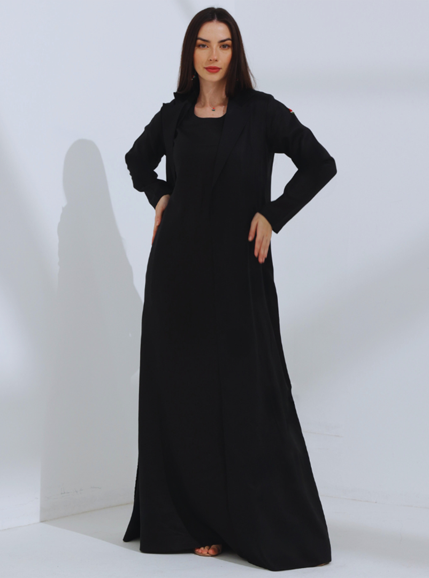 B P Linen abaya Black Plain Linen Abaya Abayas from Shehna Hussain at ...