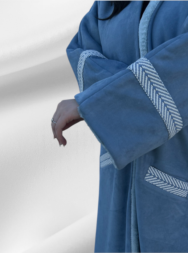 Abaya 22 Limited winter piece velvet and fur abaya with hidden pockets ...