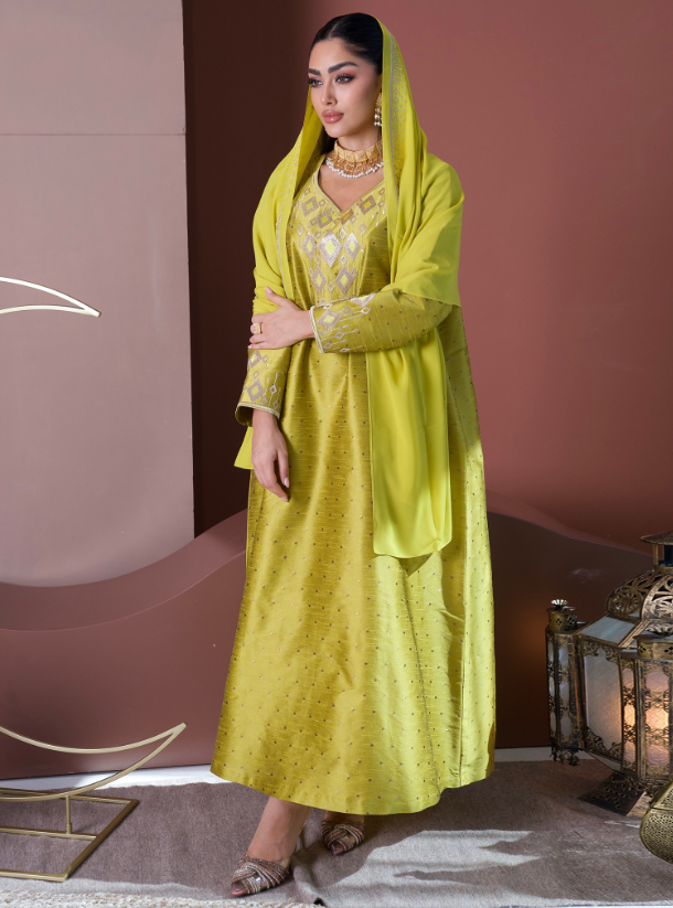 GH006 Yellow mukhwar Mukhawar from Ghaya at Boksha