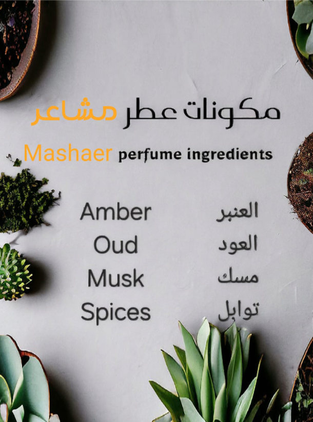 Mashaer Perfume A fragrance containing musk & amber. Perfumes from ...