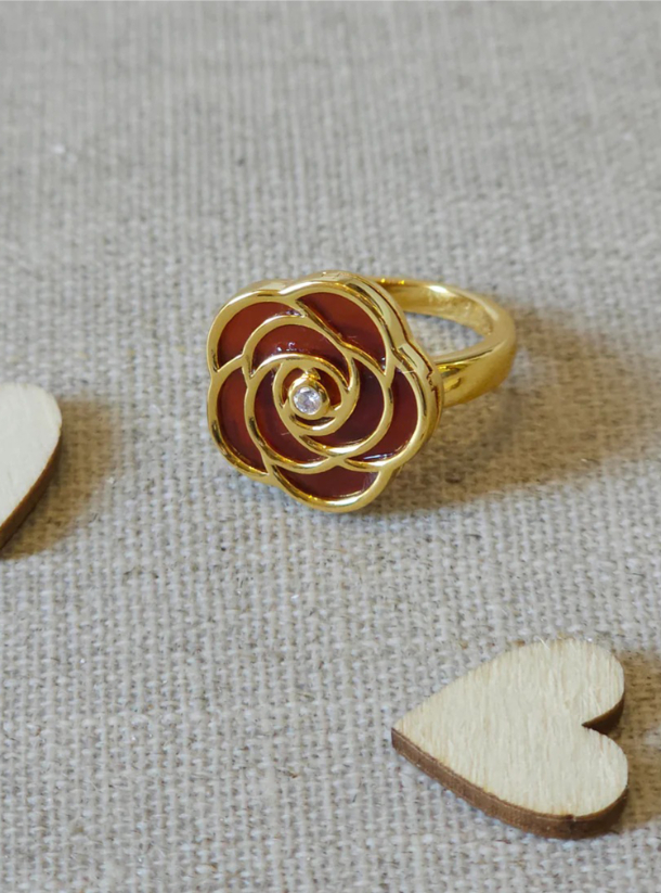 Red Rose ring Rose Ring (Red)- RING only Fashion Jewellery from Le ...