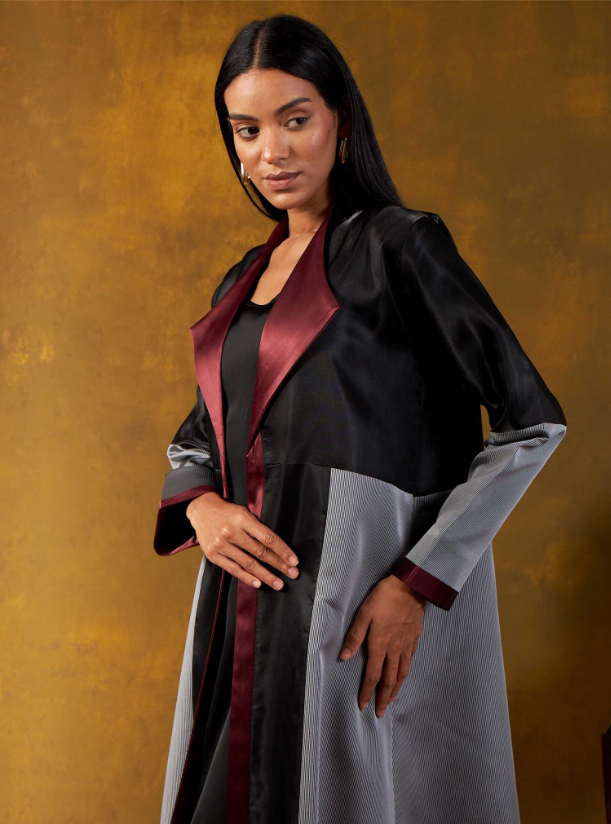 ELARA Black Abaya With Matching Headscarf Abayas from Telal Femina at Boksha