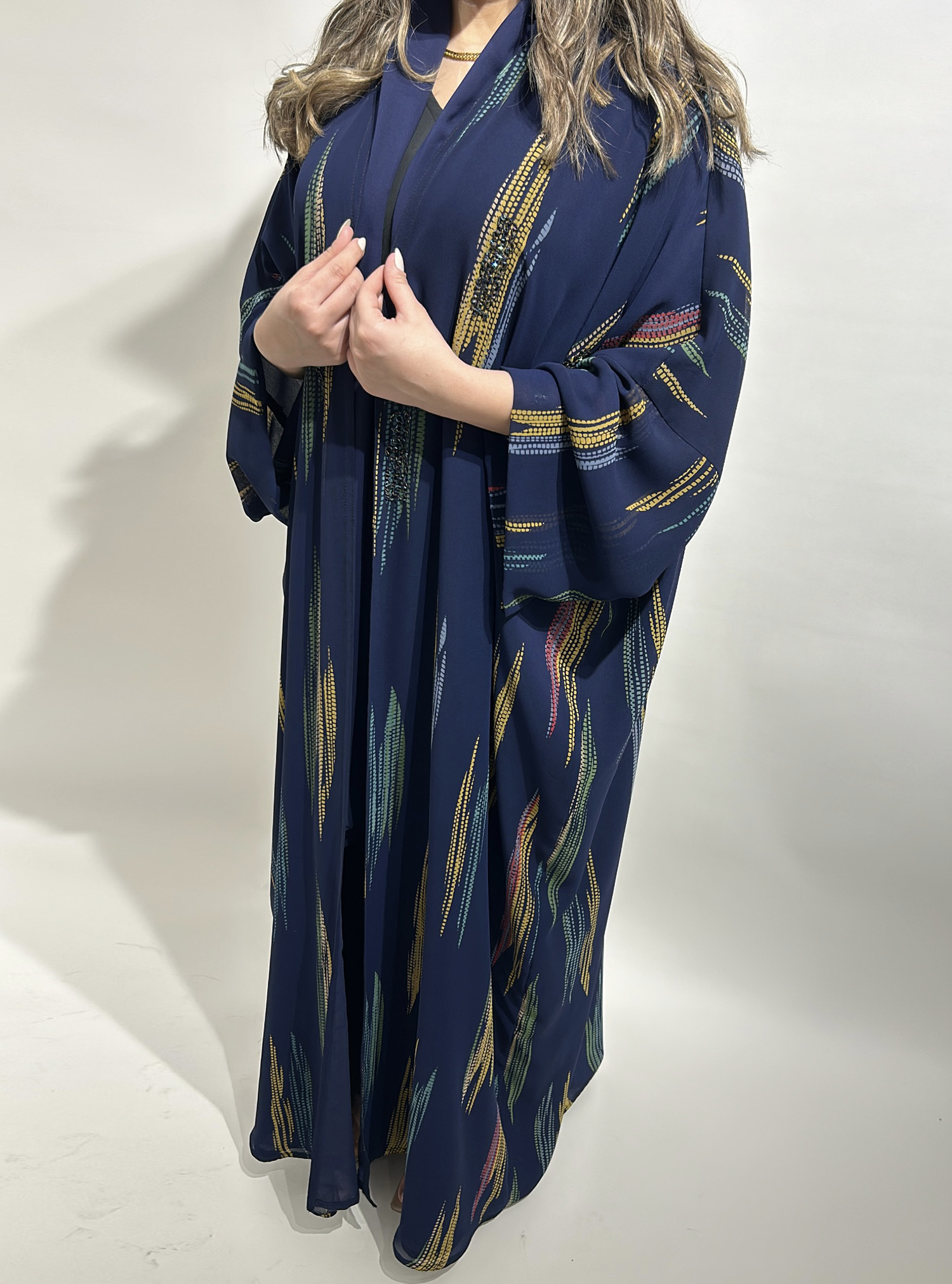 Eid 2025 Elegant chiffon abaya with matching headscarf Abayas from Fab ...