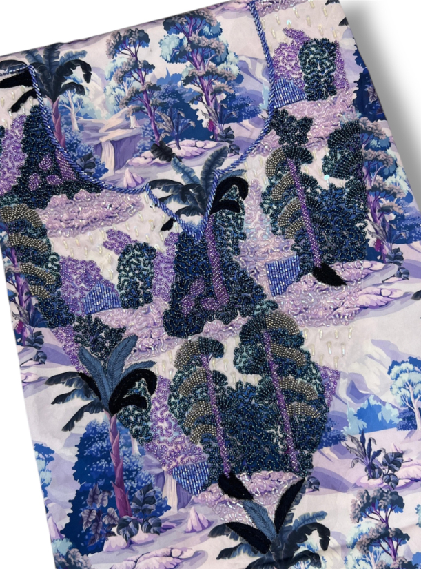 Mukhawar Elegant Emirati mukhawar. Unstitched Mukhawar Fabric from 7 by ...