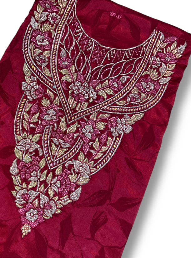 Mukhawar Elegant Emirati mukhawar. Unstitched Mukhawar Fabric from 7 by ...