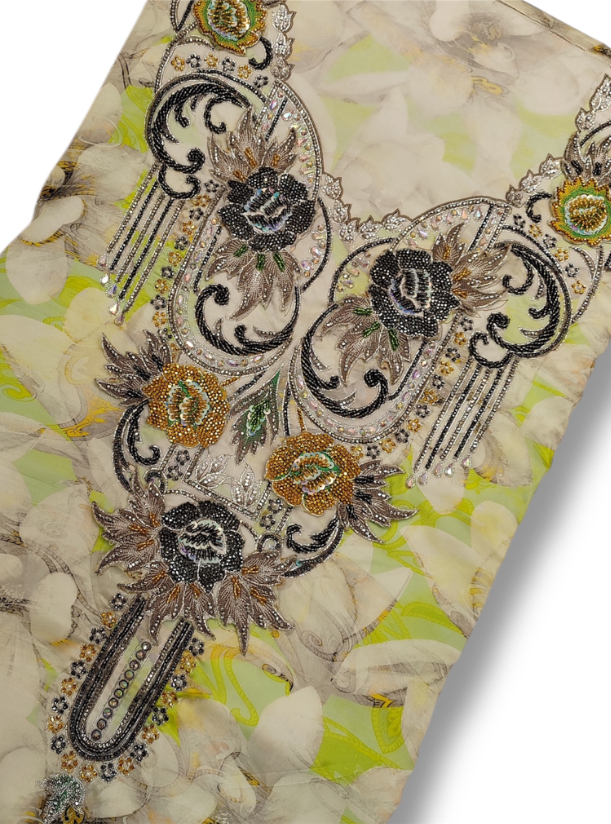 Mukhawar Elegant Emirati mukhawar. Unstitched Mukhawar Fabric from 7 by ...