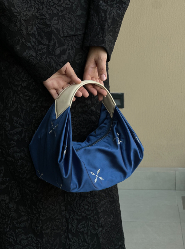 Naqda silk mini Silk Bag with Al Naqda Emboidery Bags from Amina ...