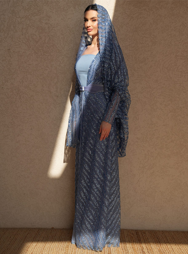 Zahwan sky Kaftan Name: Zahwah Sky Kaftans from Mores Couture at Boksha
